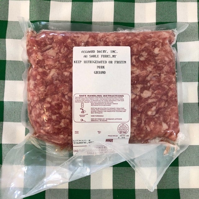 Ground Pork ~1 lb package | Asgaard Farm & Dairy Online Store