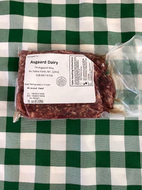 Ground Beef ~1 lb package Per Pound | Asgaard Farm & Dairy Online Store